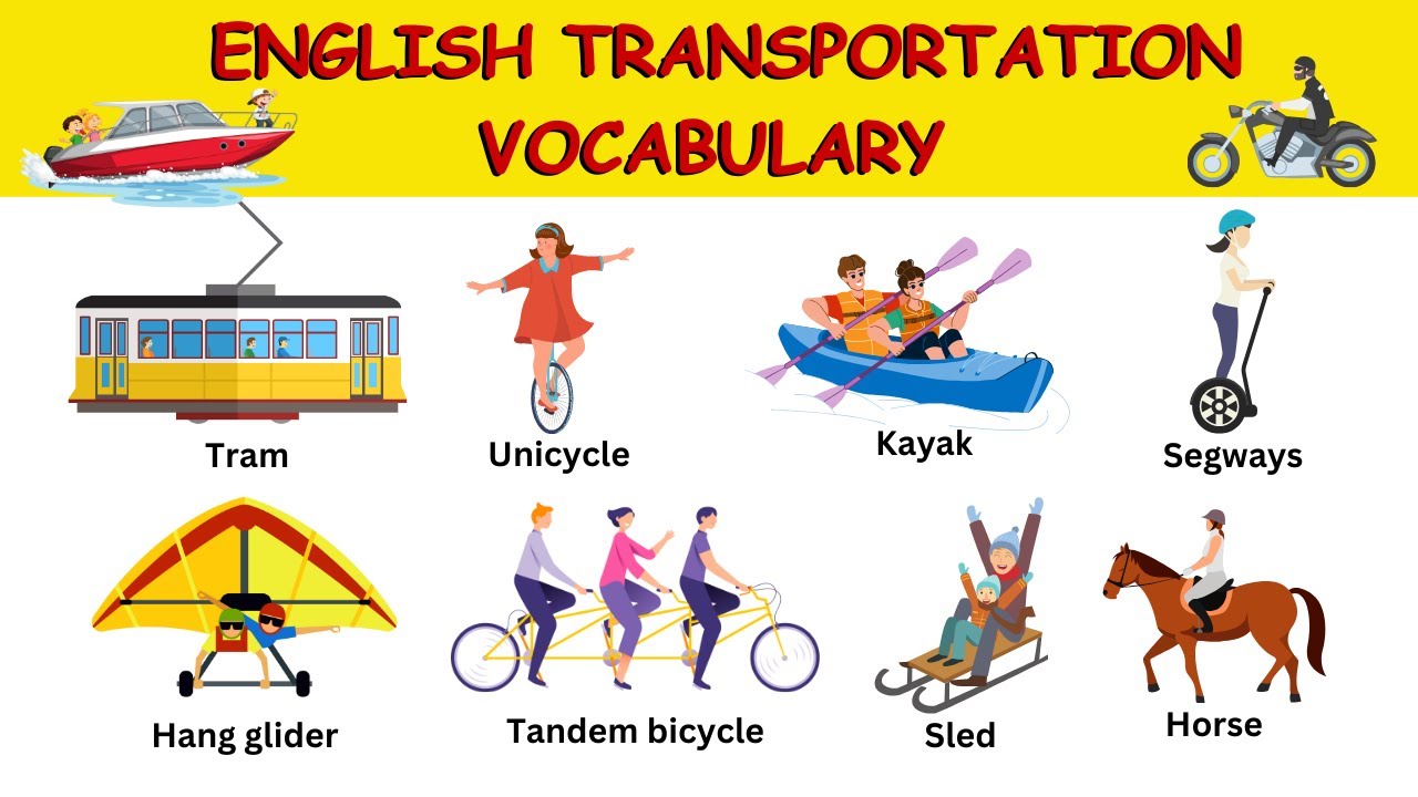 English Vocabulary (Interesting modes of Transportation) - YouTube