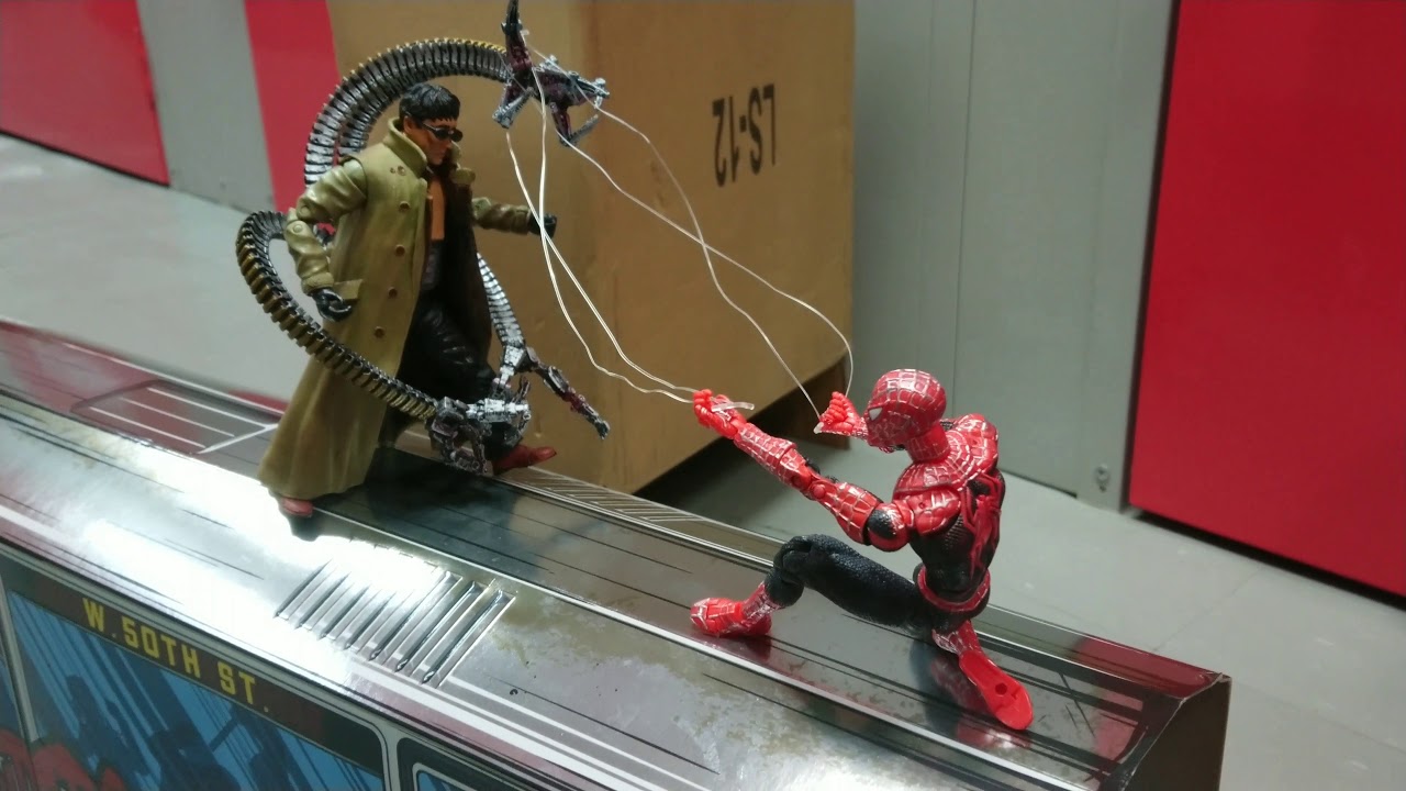 Spider-man 2 Dr. Octopus train fighting Dr Ock Spiderman Marvel ...