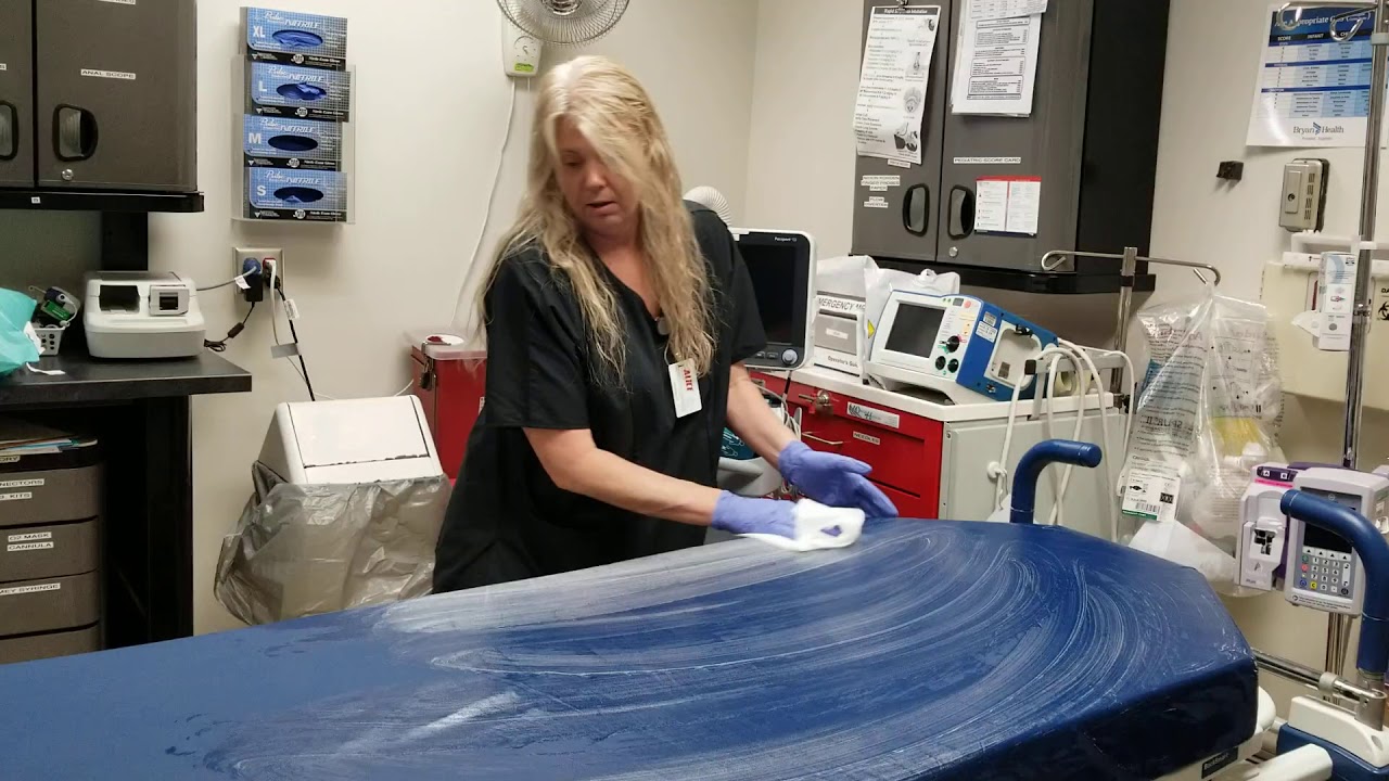 Emergency Department cleaning procedure - YouTube