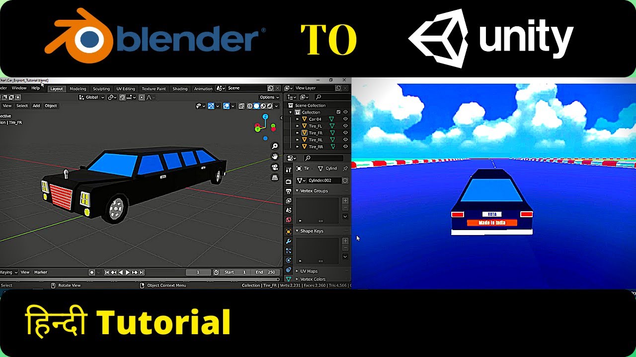 How To Export From Blender To Unity 2021 Blender To Unity Export Youtube