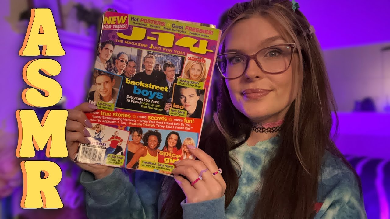 ASMR 90’s Nostalgic J-14 Magazine Flip-Through - YouTube