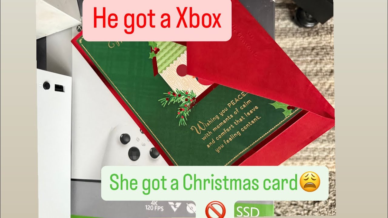 I brought him a XBOX he brought me a Christmas CARD🎄😤 - YouTube