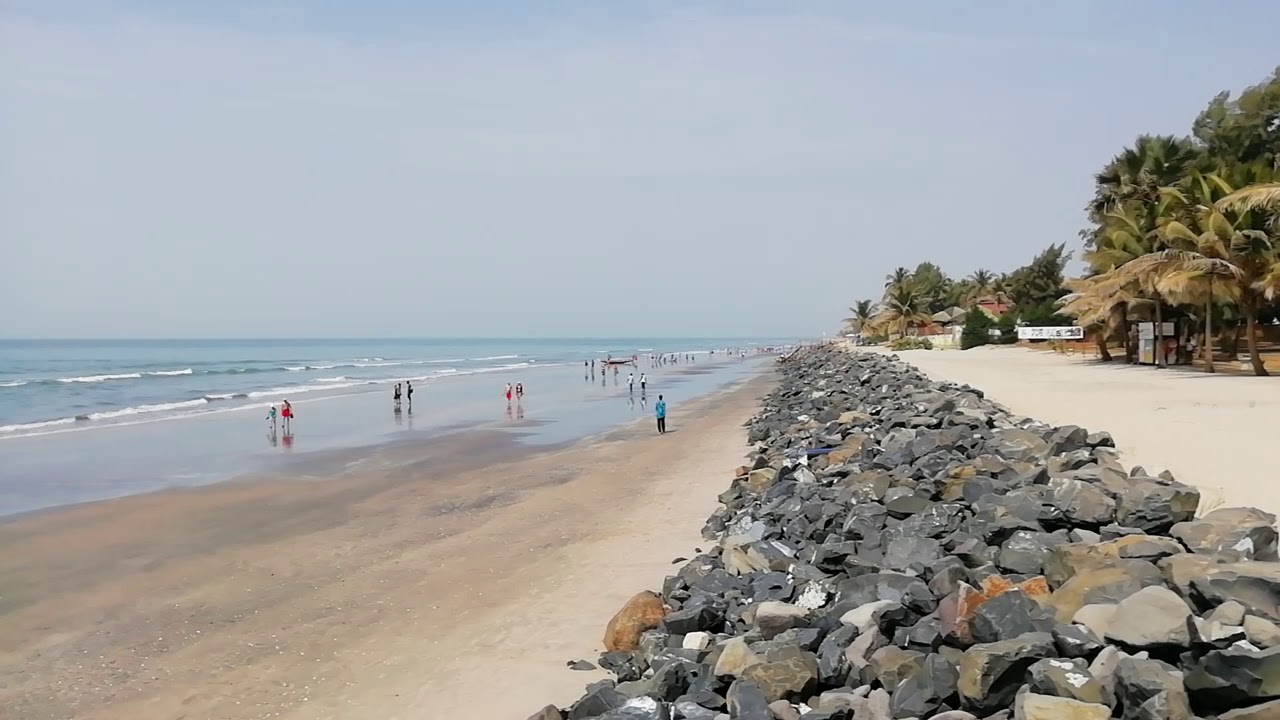 The beach front at Kololi Beach Club, The Gambia - YouTube
