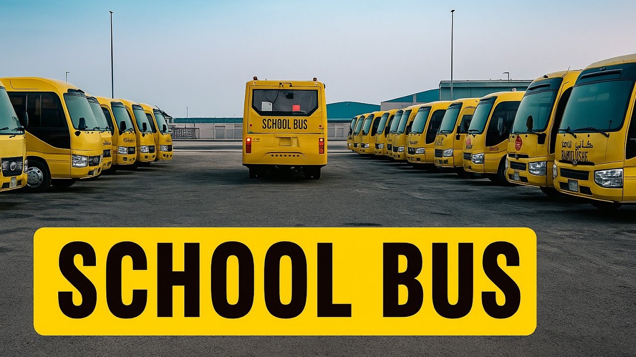 "Commenced duty in the morning from the designated school bus parking ...