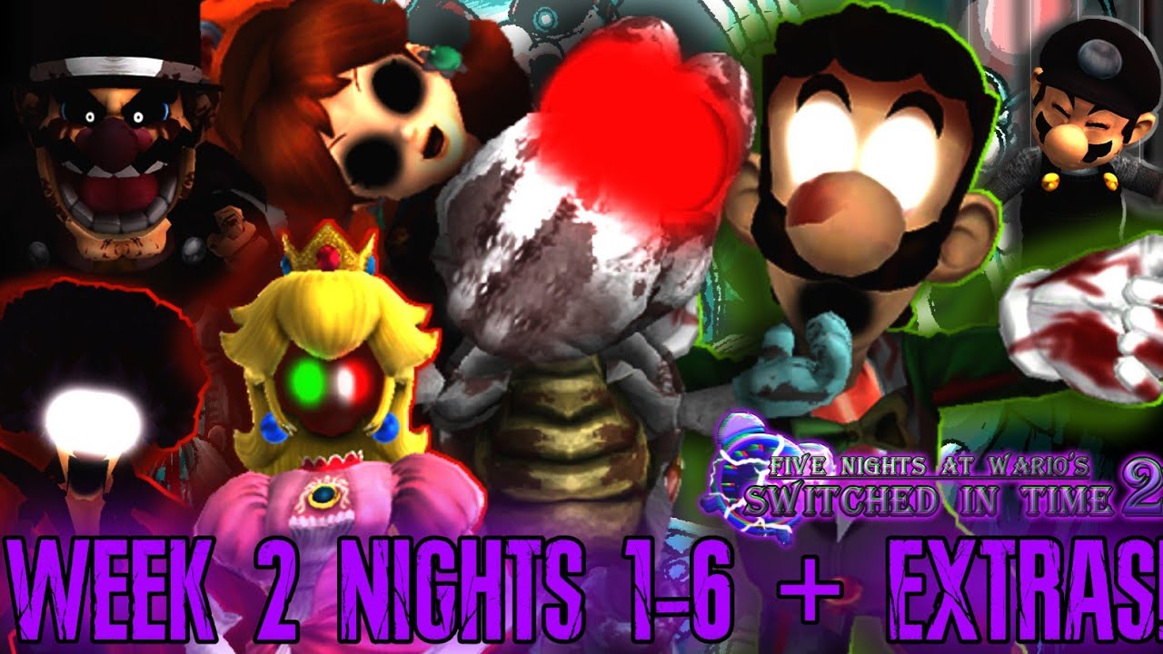 Five Nights At Wario's: Switched In Time 2 | Week 2 Gameplay | Nights 1 ...