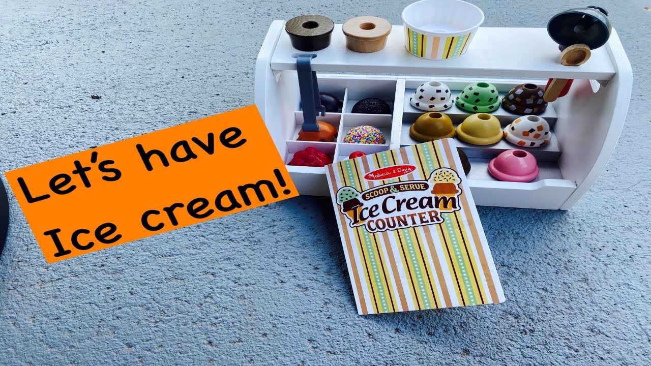 Melissa & Doug Ice cream Playset - YouTube