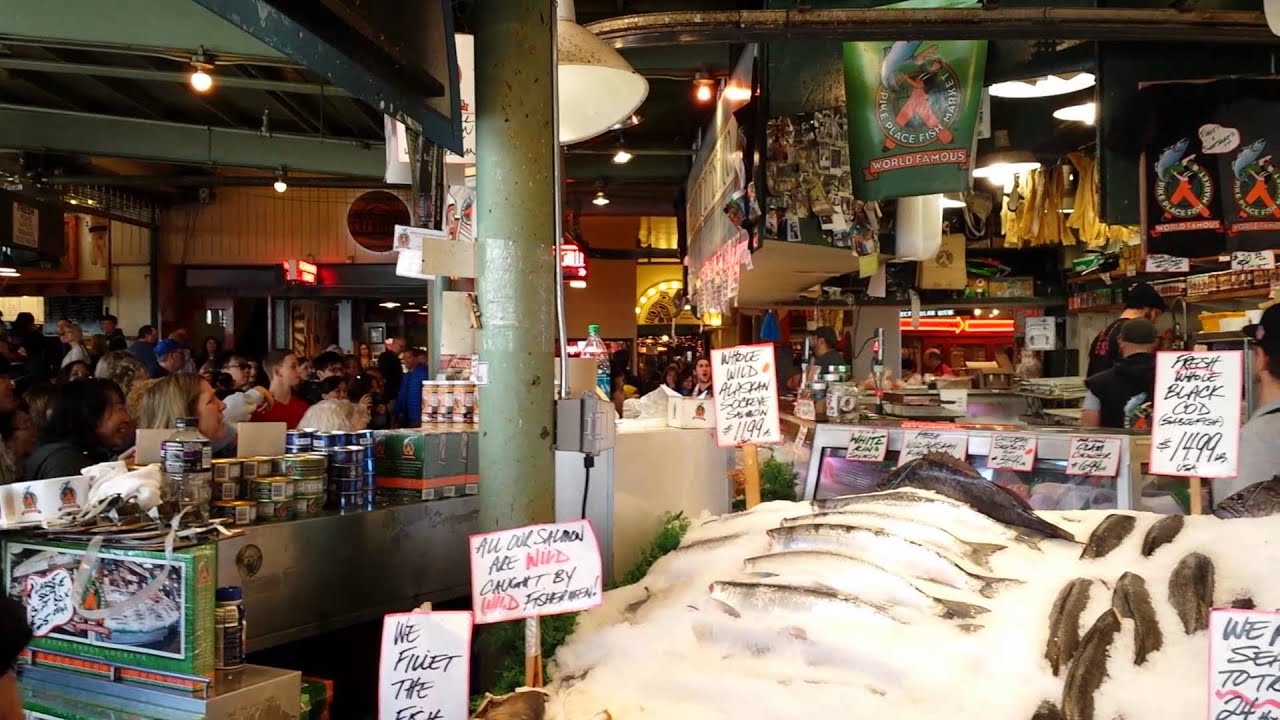 Flying Fish - Pike Place Market - YouTube