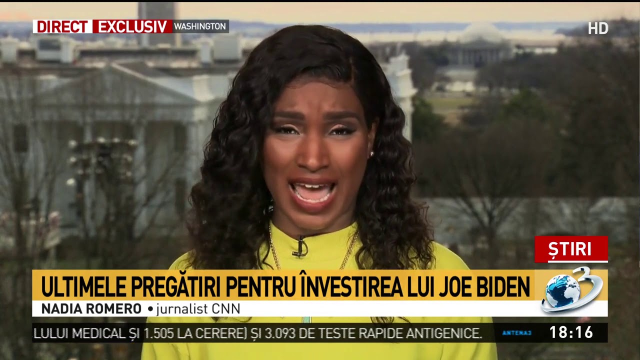 Corespondentul CNN Nadia Romeo, transmisiune exclusivă pentru Antena 3 ...