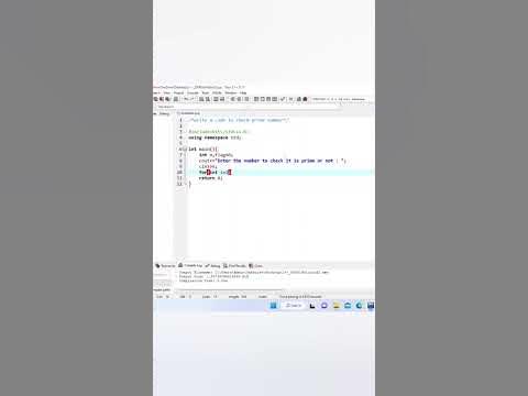 6.Prime number code in C++ #codingmantras #cppprogramminglanguage # ...