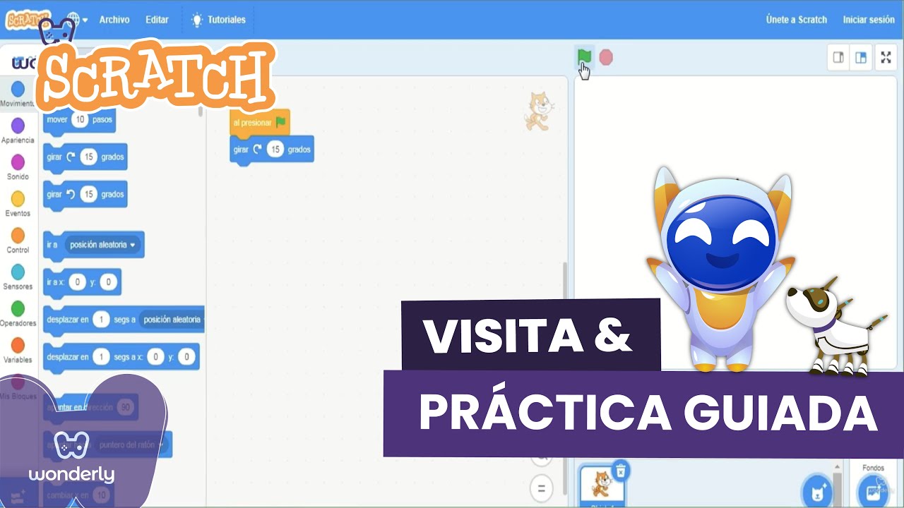 🚀 Curso de Scratch para niños | Visita y práctica guiada | Lección 4 - YouTube