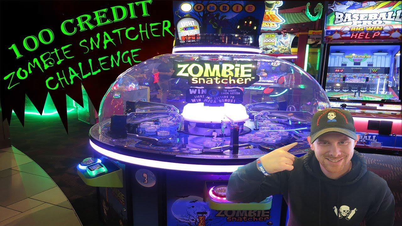 100 credit Zombie Snatcher Challenge How many arcade tickets will we ...
