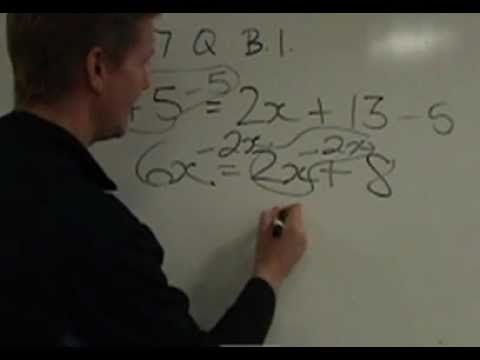 Algebra type III equation - YouTube