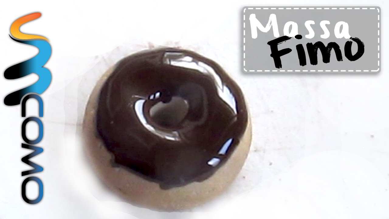 Massa Fimo - Donut de Chocolate - YouTube