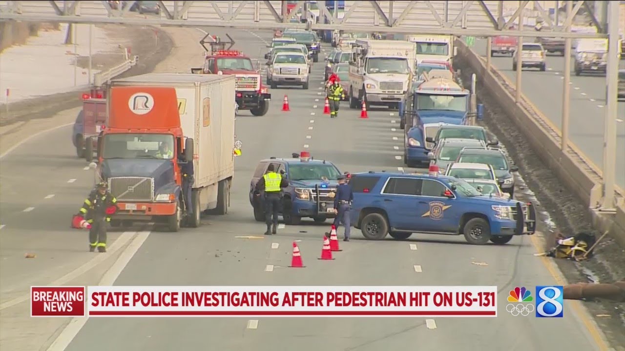 Man moving couch across highway hit by vehicle on US-131 - YouTube