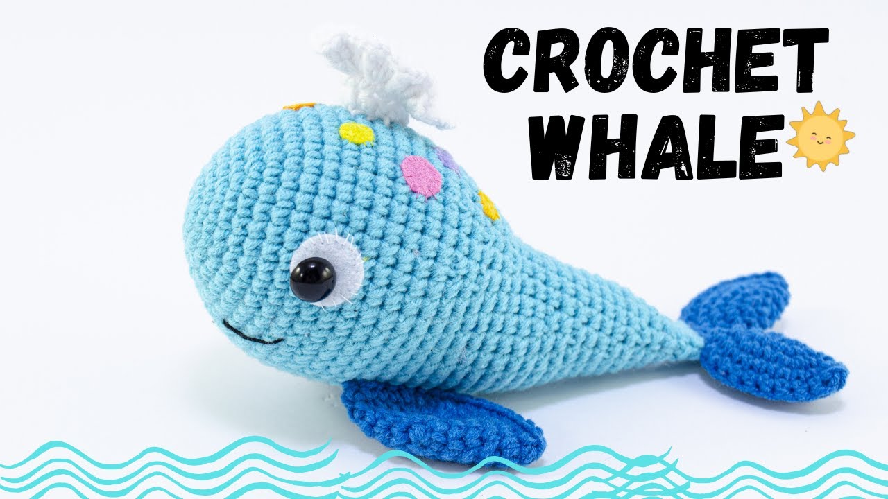 🇺🇸Crochet Amigurumi Whale Tutorial/Crochet Whale Step by Step Tutorial ...