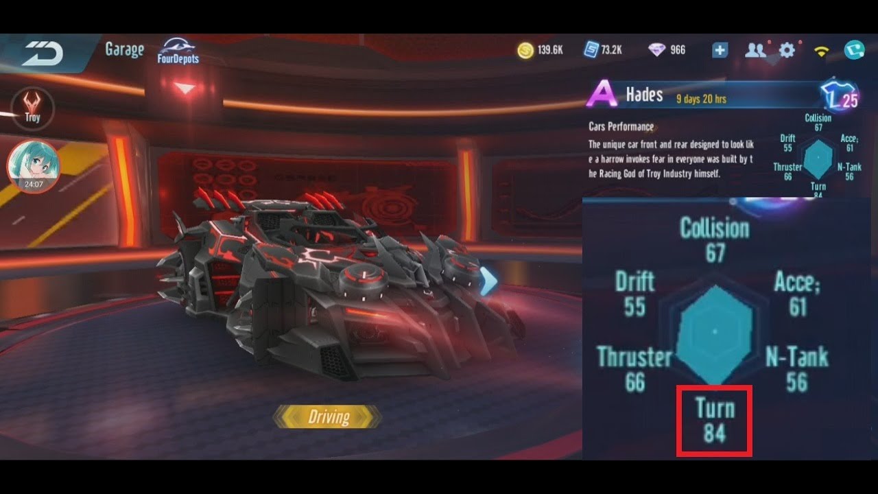 Review Hades - Strongest Turning Car 【Garena Speed Drifters】 - YouTube