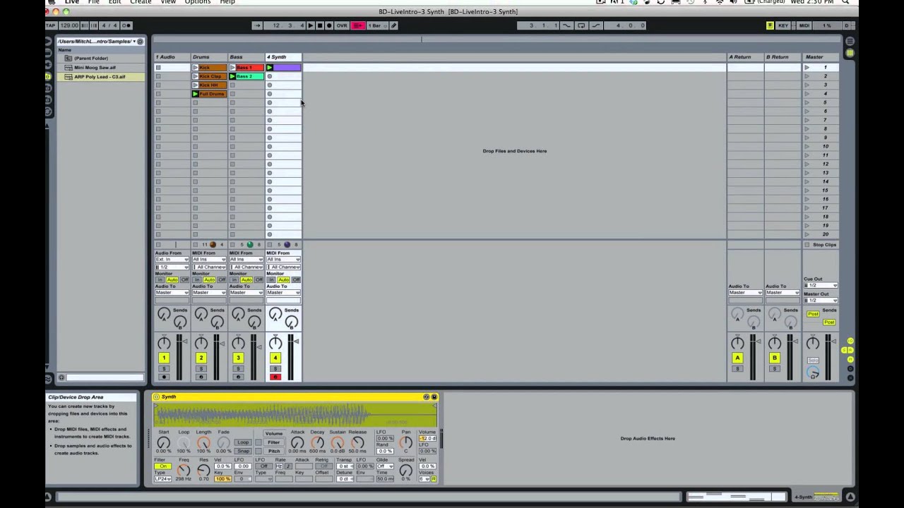 Ableton Live Quick Start | Lesson 3.2: Clip Envelopes - YouTube