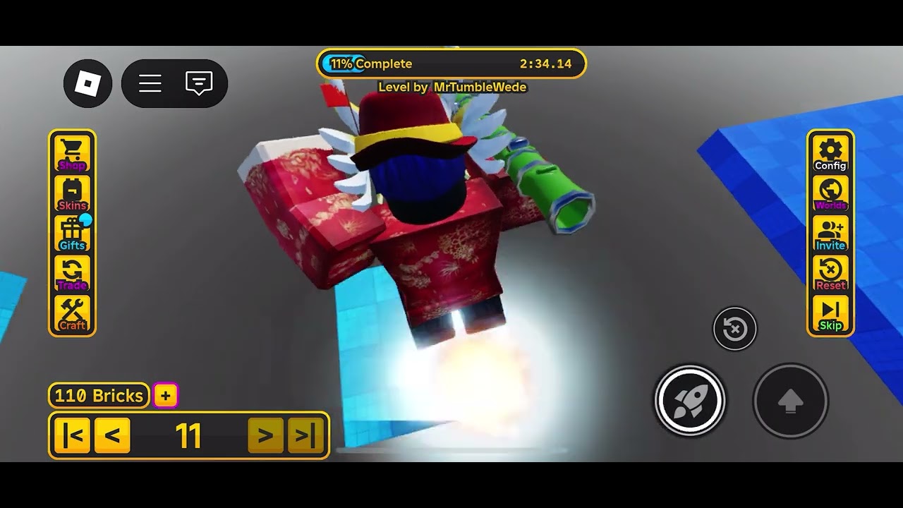 Rocket jump obby - YouTube