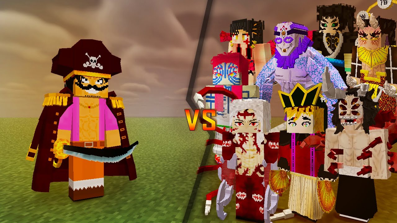 Gol D. Roger VS Upper Moons l Minecraft MOD - YouTube