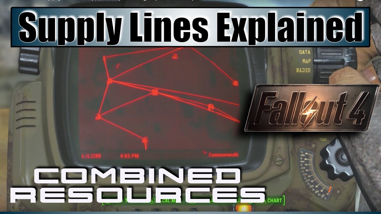 Fallout 4 - Supply Lines | Everything You Need To Know! Settlement Tips ...