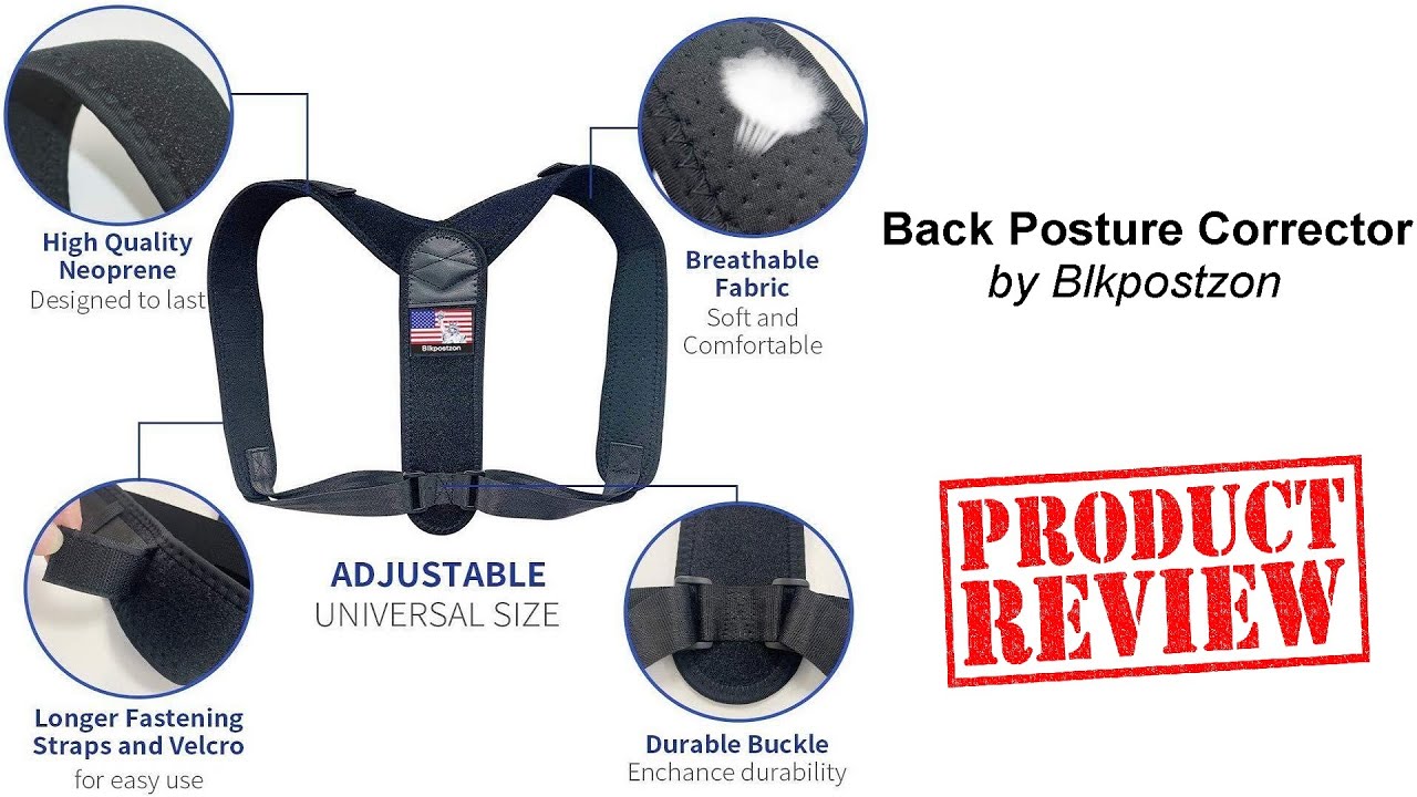 PRODUCT REVIEW: Back Posture Corrector by Blkpostzon - YouTube