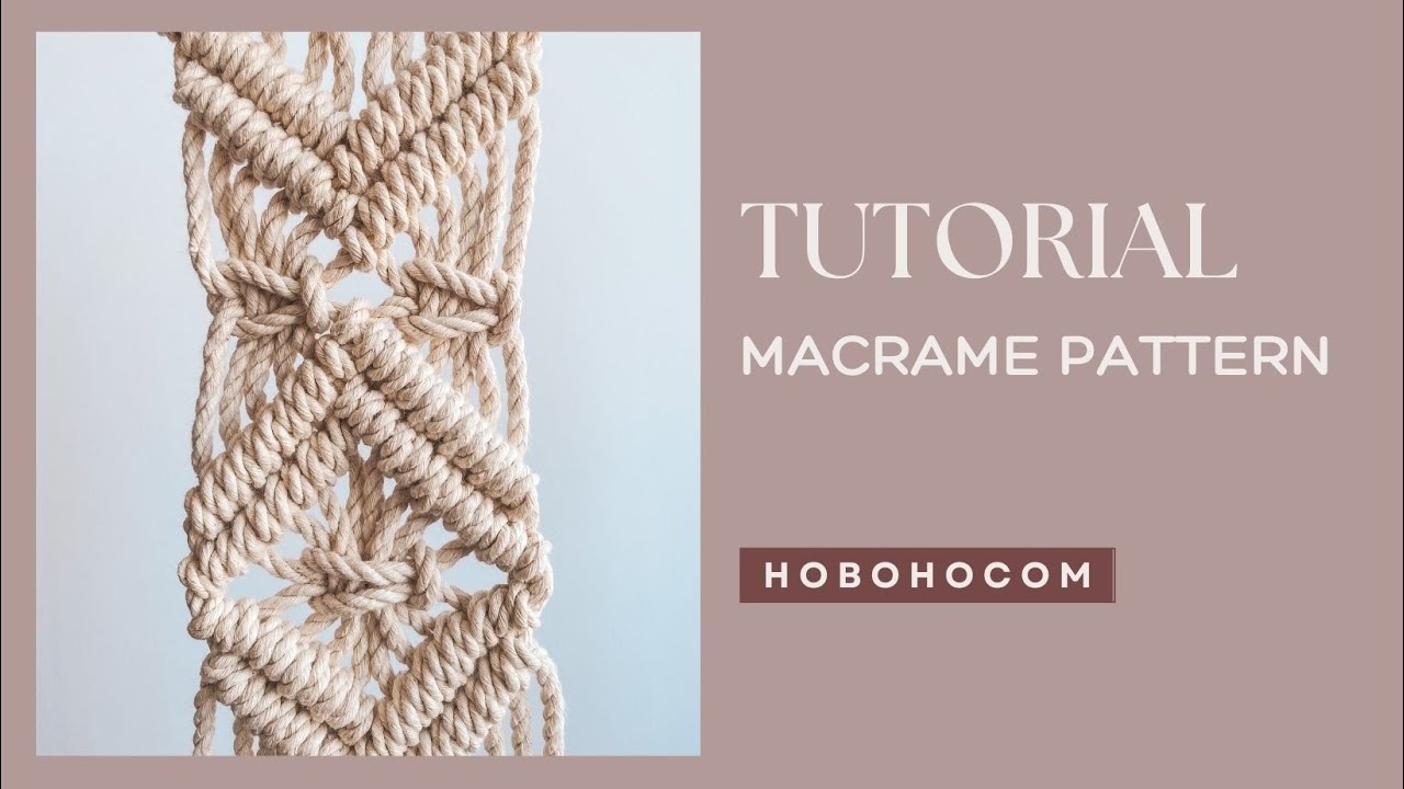 TUTORIAL I macrame pattern I macrame wall handing - YouTube