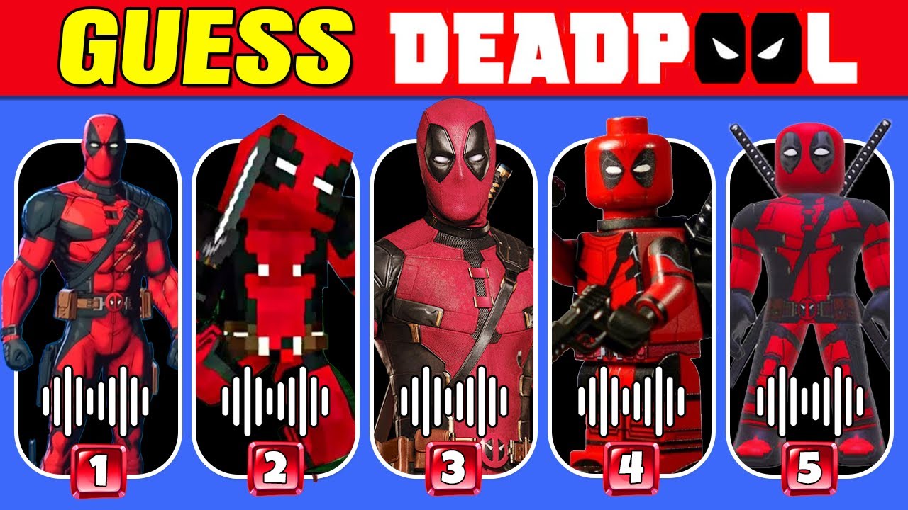 Guess Deadpool Dance And Song by Their Voice| All Deadpool Variants ...
