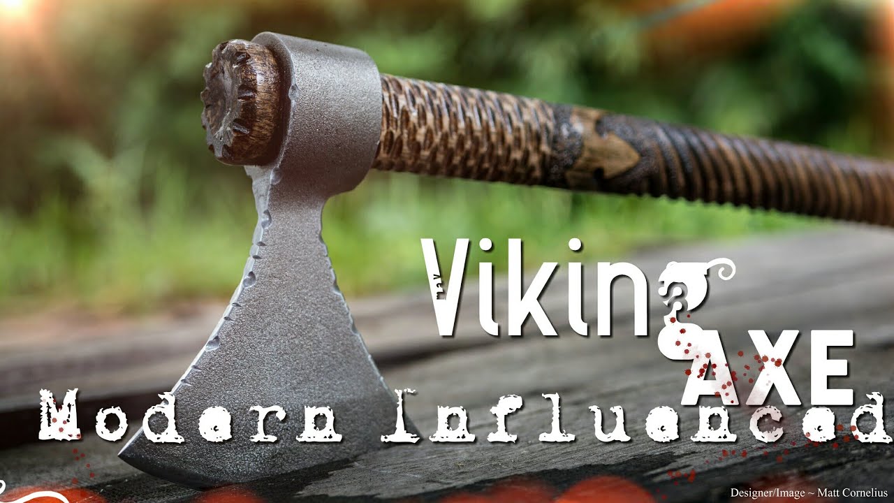 Modern Influenced Viking Axe - Hawk #30 - YouTube