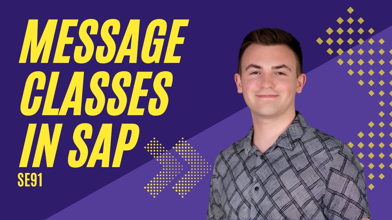 How To Create Message Classes In Sap And How To Use Them In Reports 1449