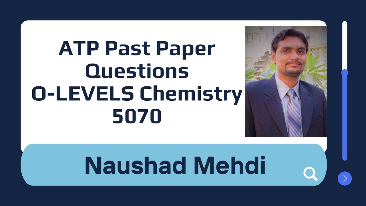 ATP Past Paper Questions - Chemistry O-Levels 5070 - YouTube