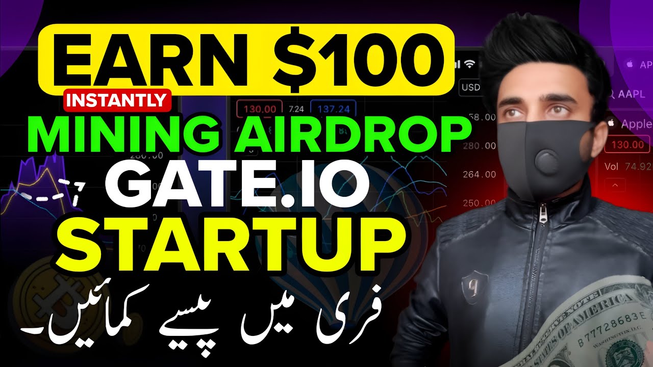Earn $100 Instantly From Mining Airdrop | Gate.Io Startup New Mining Airdrops - YouTube