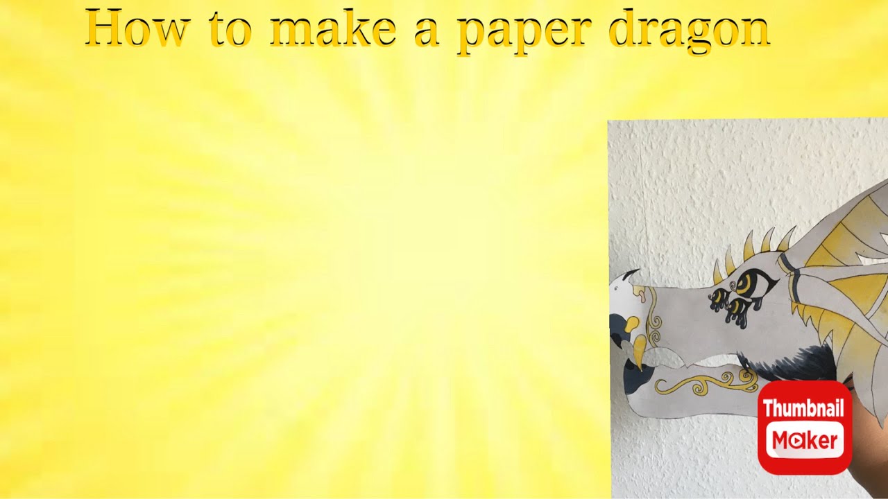 How to make a paper dragon tutorial - YouTube