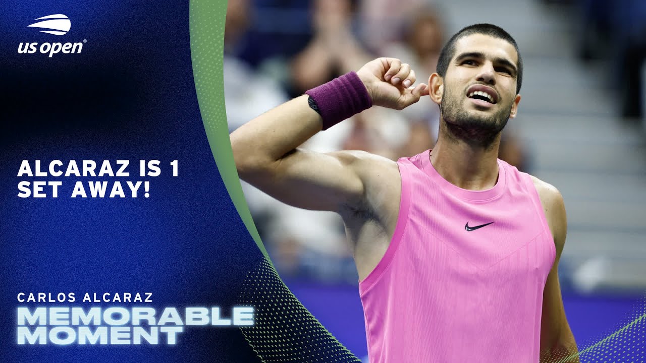Carlos Alcaraz Muscles Ahead with Set 3 of the Final | 2025 US Open ...