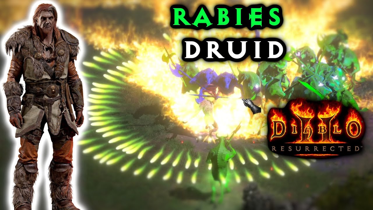 The Rabies Druid - Poison and Fury - Diablo 2 Resurrected - YouTube