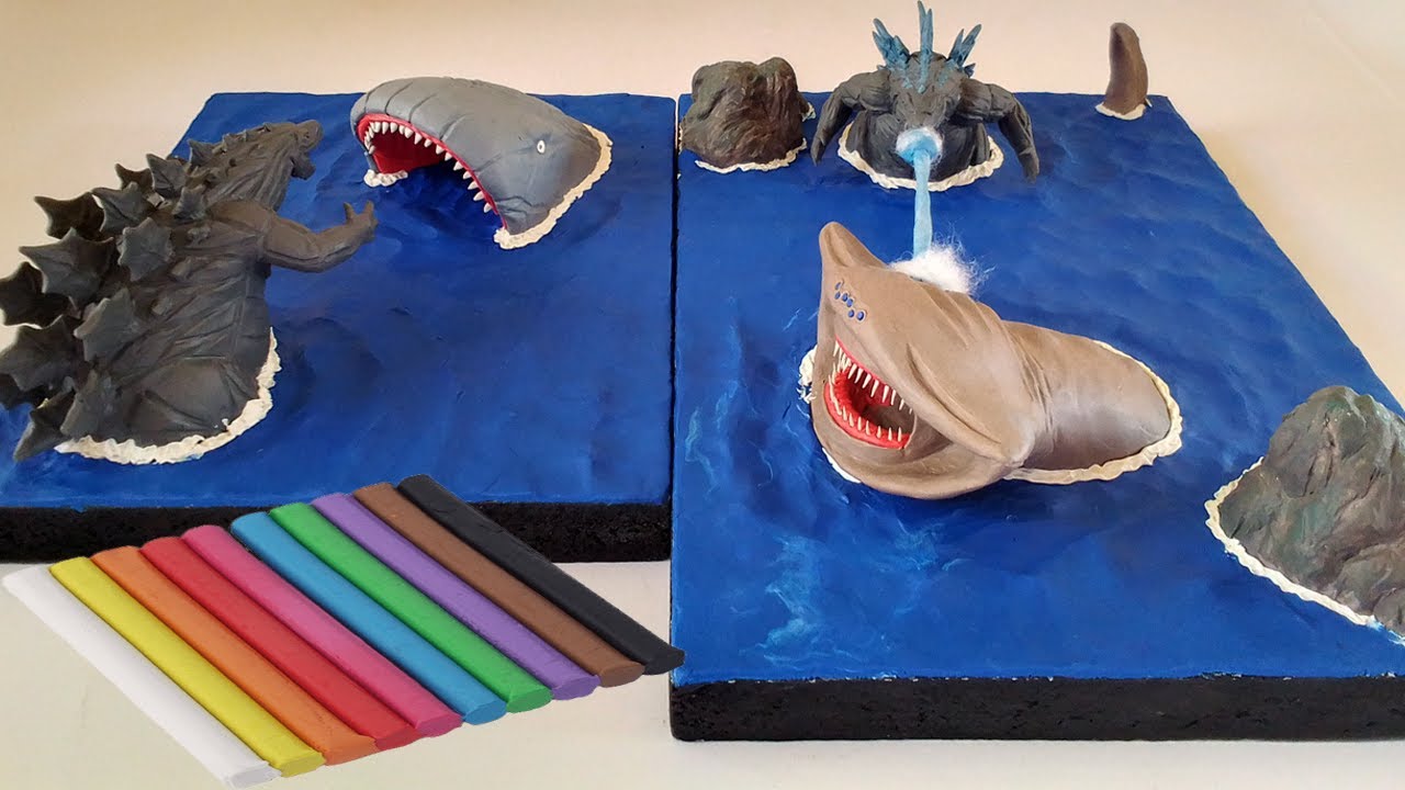 GODZILLA EARTH VS THE BLOOP & GRAN MAJÁ. PLASTILINA/CLAY. - YouTube