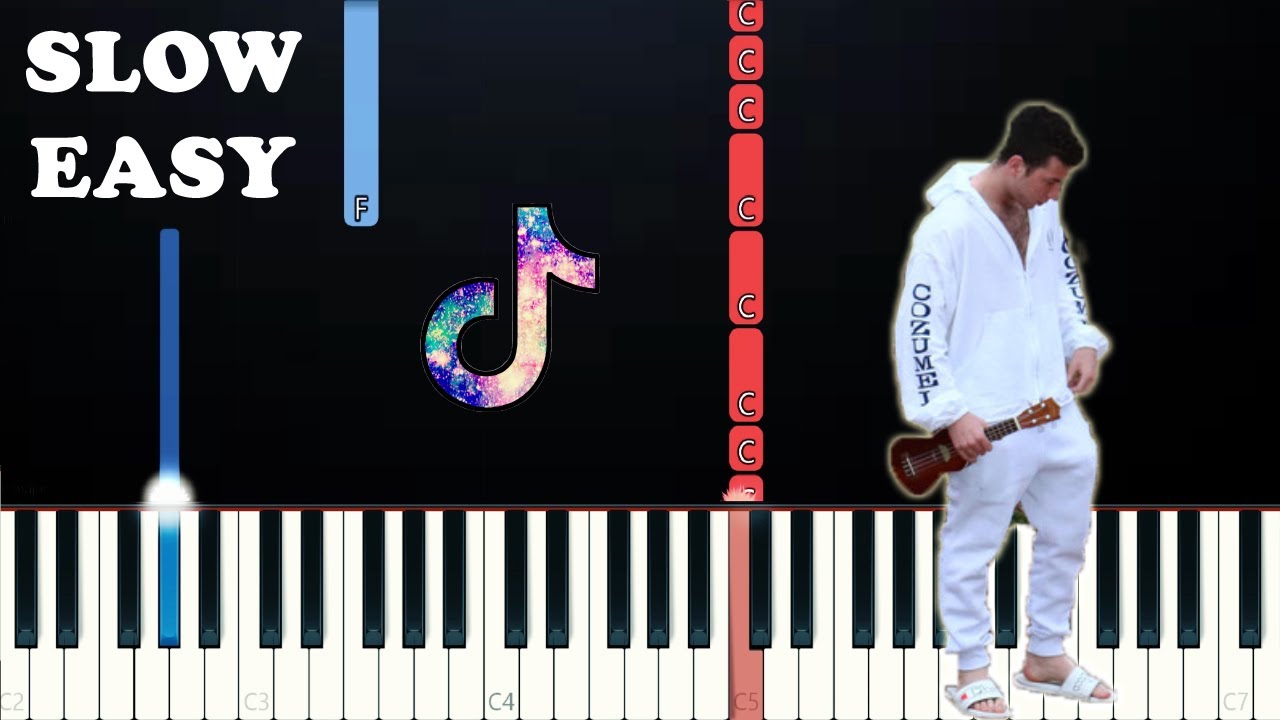 Ricky Desktop - The Banjo Beat (SLOW EASY PIANO TUTORIAL) - YouTube