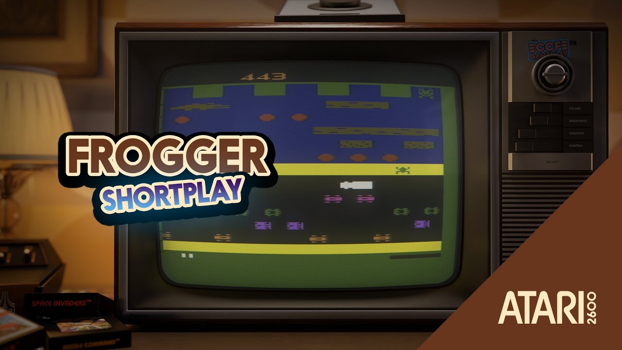 Frogger - 1981 - Atari 2600 | Shortplay 4k CRT Simulation - YouTube