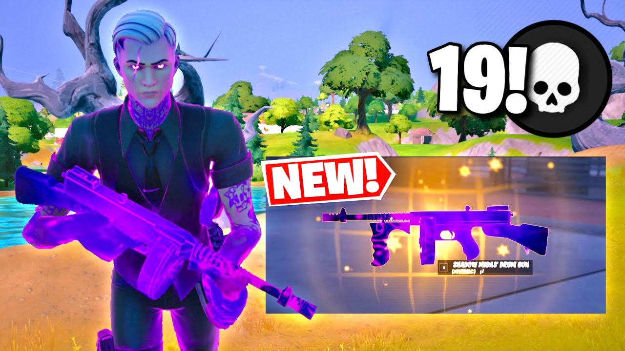 Shadow Midas *MYTHIC* Drum Gun!! 19 Elims!! - Fortnite: Battle Royal ...
