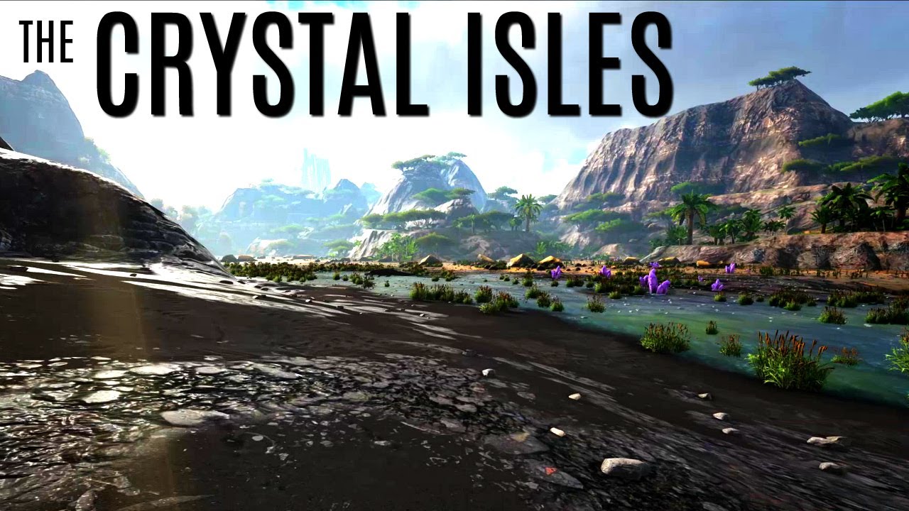 CHECKING OUT CRYSTAL ISLES - Basic Locations and More - ARK Survival ...