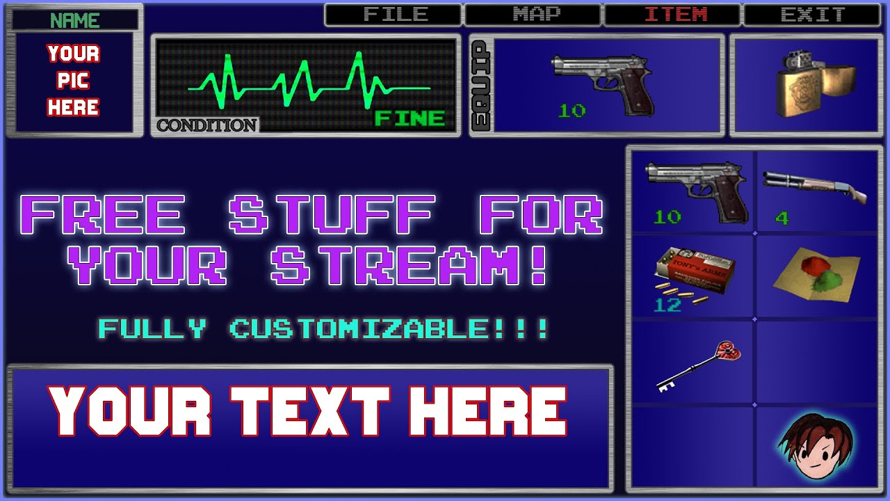 Resident Evil 2 Inventory Screen (for OBS) Tutorial - YouTube