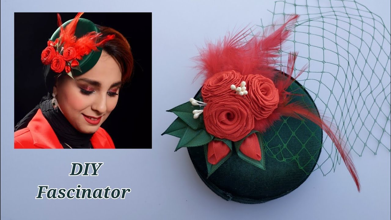 Make Stunning Christmas & Yalda Fascinators | Step-by-Step Guide | کاپ کلاه یلدا - YouTube