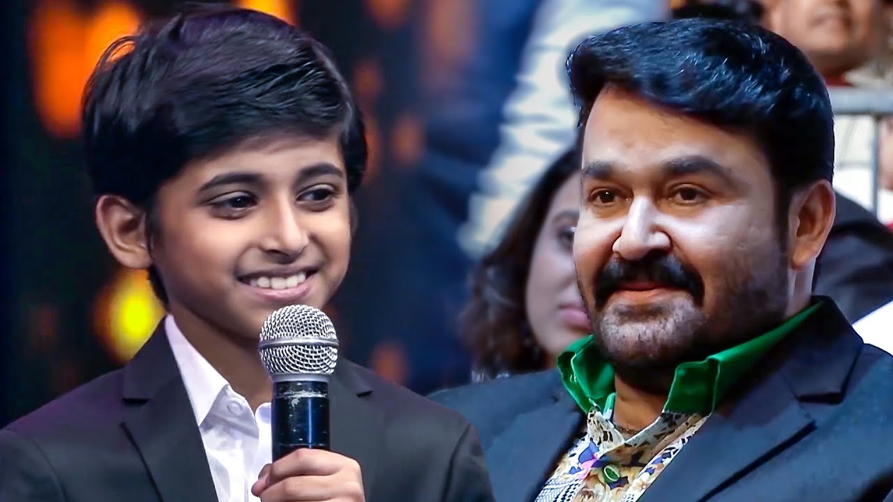 Aarav Ravi Impressed Mohanlal With His Adorable Speech And Cute Smile ...