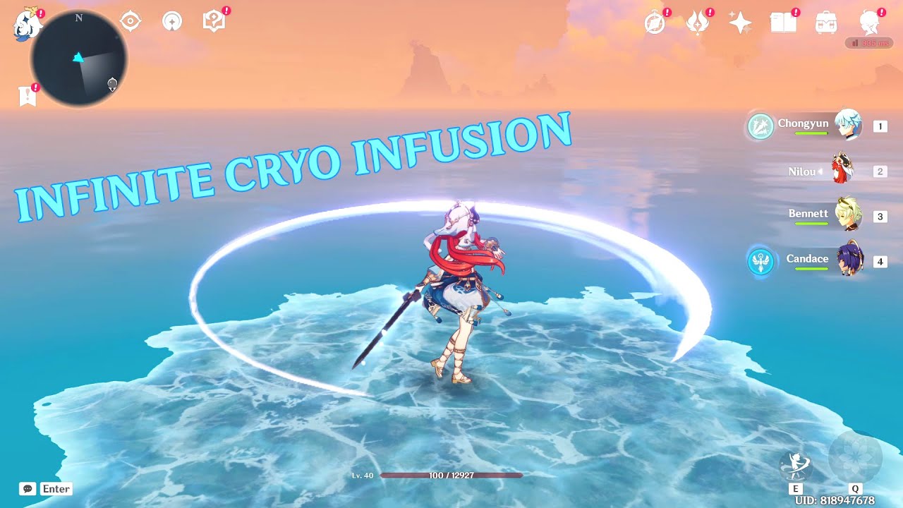 Infinite Cryo Infusion on any Character | Ice Bridging to Inazuma ...