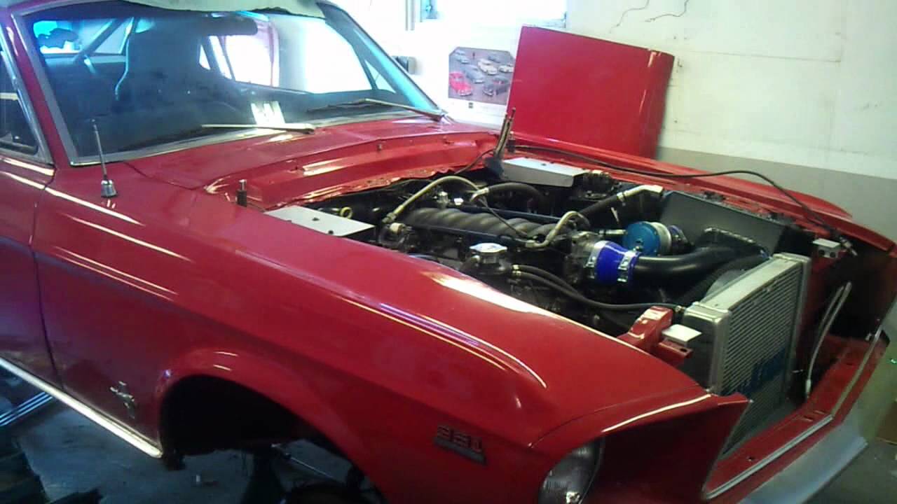Mustang LS1 Turbo uppstart 2012 - YouTube