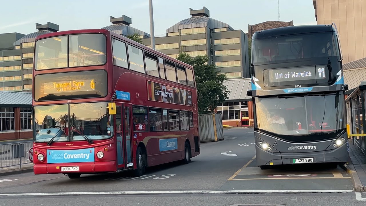 Early morning buses at Coventry Bus Station.. 15/06/23 - YouTube