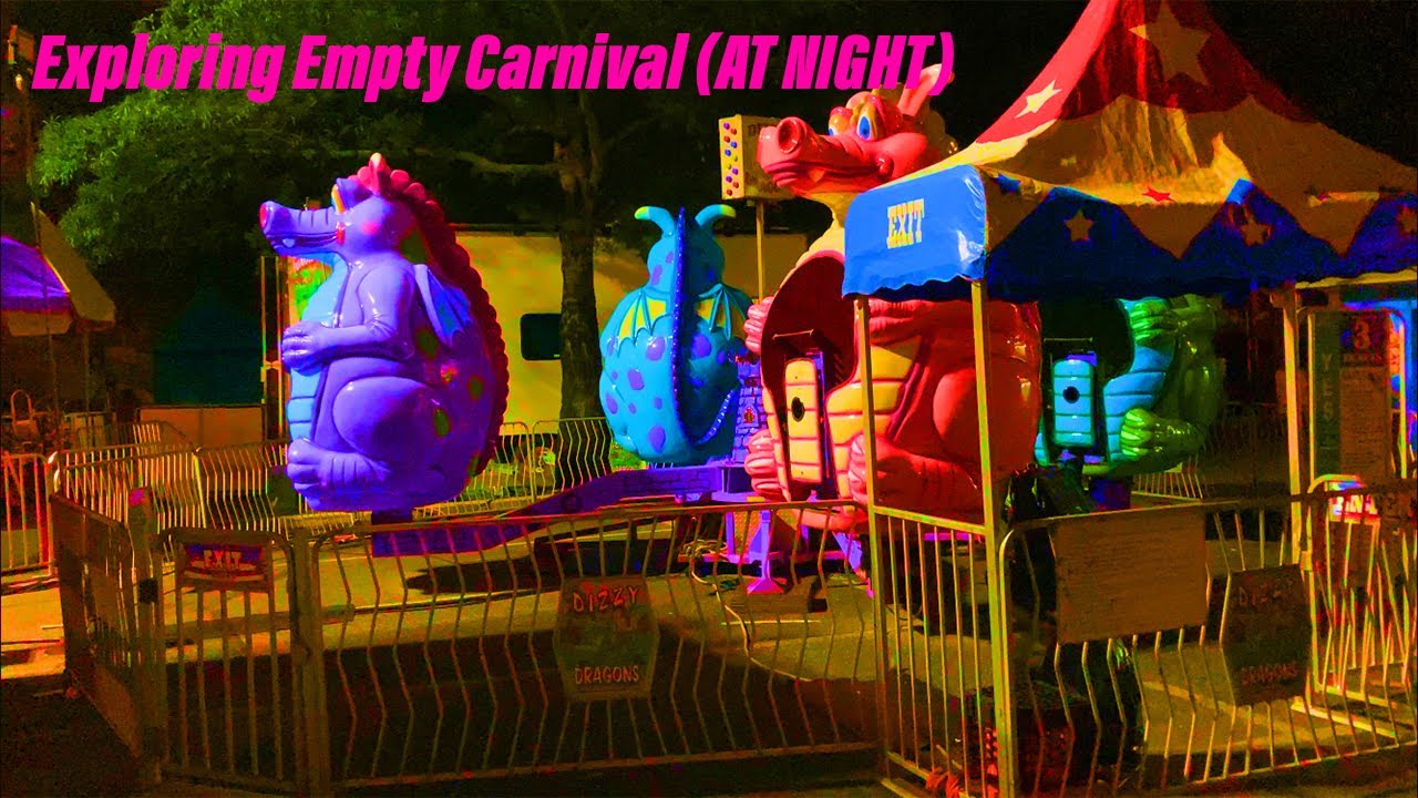 Exploring Empty Carnival (AT NIGHT) - YouTube
