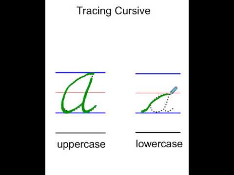 Cursive Aa - YouTube