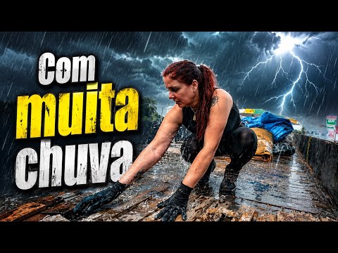 MUITA CHUVA DOBRANDO AS LONAS…#vidadecaminhoneira 