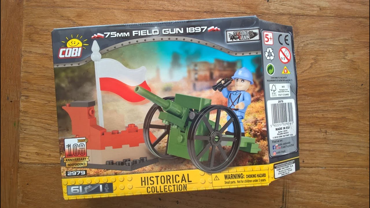 Unboxing Set Boîte COBI 2979, 75 mm Field Gun 1897 !!! - YouTube