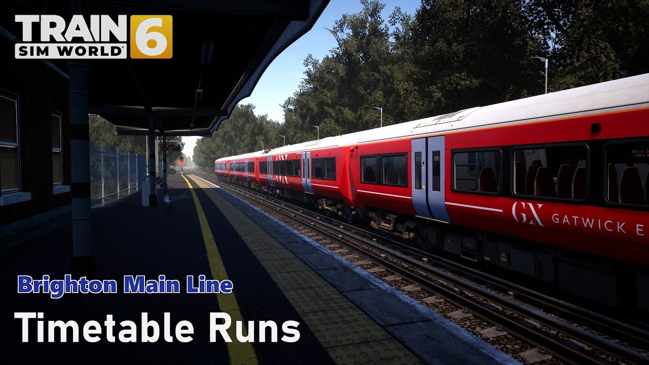 Brighton Main Line - Timetable Runs - YouTube